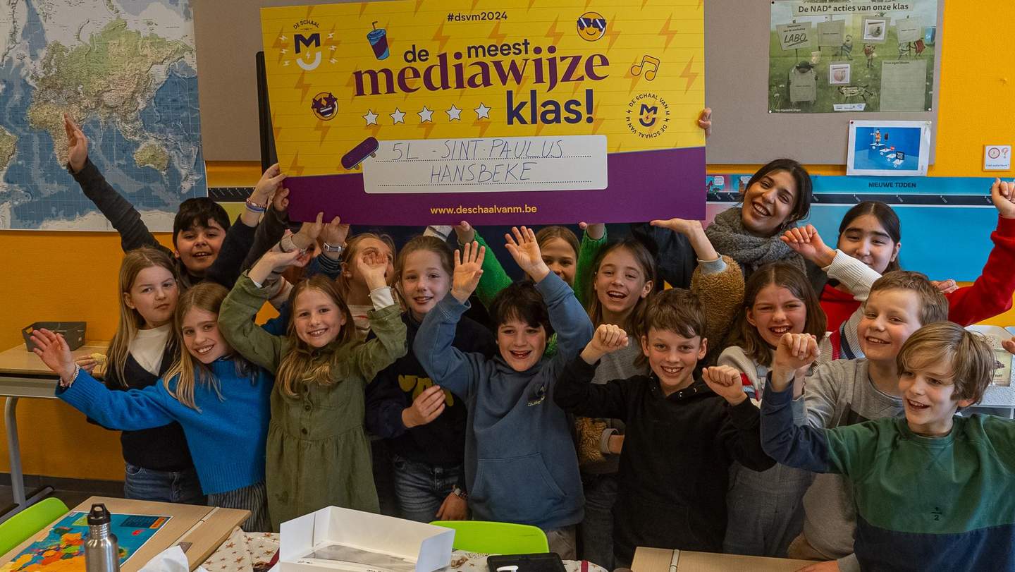 Het 5de leerjaar van het Sint-Paulus uit Hansbeke is de Meest ...